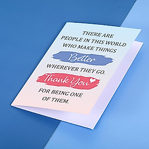 SYGUNAR Thank You Gifts Card for Coworker Women Men Boo Basket Stuffers Inspiration Gifts Employee Appreciation Gifts Retirement Gift for Him Her Farewell Going Away Goodbye Bulks Gift