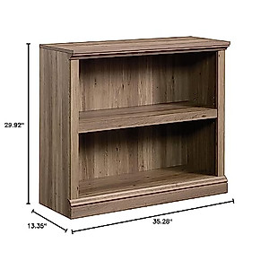 Sauder 2-Shelf Bookcase, Salt Oak finish