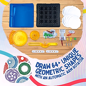 Playz Electric Drawing Kit for Kids - Motorized DIY Doodle Board - Build Your Own Electronic Circuit Board Doodler Using a Science Kit for Kids Age 8-12 - Perfect Arts & Crafts Toy for Boys, & Girls