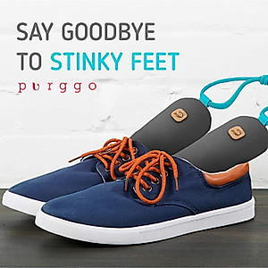 PURGGO Bamboo Charcoal Air Purifying Bag - Last 365+ Days - Shoe Deodorizer, Odor Eliminator - No Chemicals - Air Freshener for Shoes and Closet - Remove Odor Naturally - [4 Pack] [Gray]