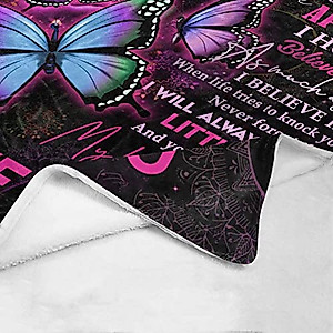 Personalized Custom Name Message Blanket to My Mom from Daughter, My Loving Mom, My Hero I Love You, Soft Throw Blanket 30 x 40 Inches