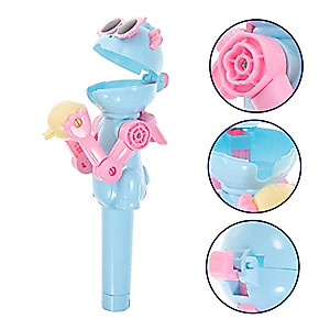 TEHAUX Lollipop Machine Destress Gifts Chrismas Candy Wand Toy Christmas Lollipop Robot Lollipop Holder for Kids Sugar Storage Toy Lollipop Holder Robot Creative Lollipop Robot Toys Child