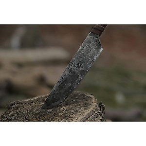 Viking Knife Custom Forged Full Tang Carbon Steel Ravens Head Hunting Camping Outdoor Knife Anniversary Birthday Xmas Gift Items