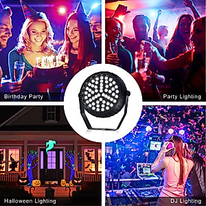 Telbum Strobe Light, 54 Super-Bright RGB LEDs Mini Strobe Light for Parties, Halloween Strobe Lights with Remote Control, Sound Activated & Speed Control DJ Flashing Light for Room Stage Disco Party