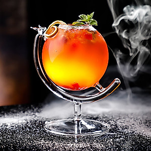 Cocktail Glasses Set of 4, Wine Glasses Cocktail Cups Wine Globe Decanter Fancy Fun Cocktail Glasses for Home Bar Club Party Novelty Drinking, Juice, Wine