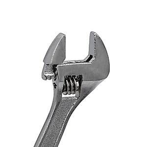GENNEL 2.5 inch Tiny Adjustable Wrench, 2.5" Mini Size Adjustable Spanner, Silver Nut Wrench Tool, Jaw Capacity 0~10mm