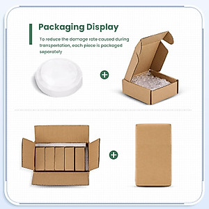 Huanyu 75mm Glass Petri Dish with Lids High Borosilicate Glass Petri Dishes Bacterial Culture Dishes for Lab Science Experiment (5pcs: 75mm)