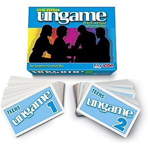 Pocket Ungame Teen Version Card Game - Non-Competitive Conversation Starter for Teens, Travel-Friendly, Builds Communication Skills