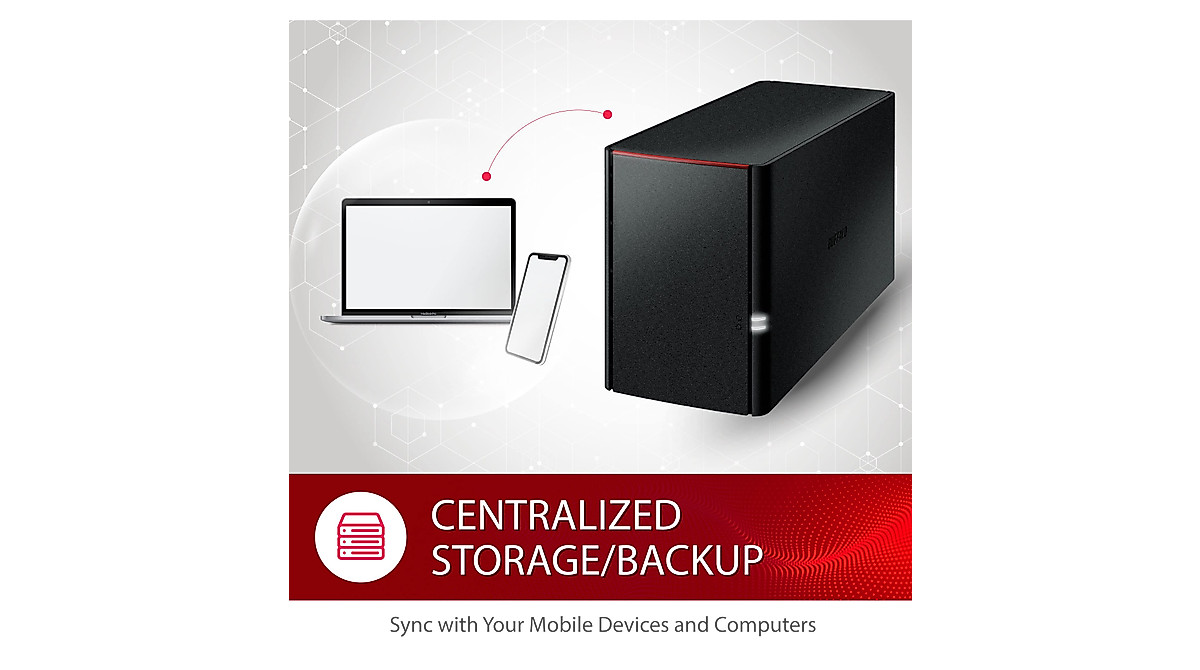 BUFFALO LinkStation SoHo 220 8TB 2-Bay NAS Network Attached Storage ...