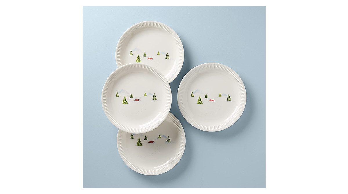 Shop Lenox Profile Snow Day Dinner Plates - 4-Piece Set