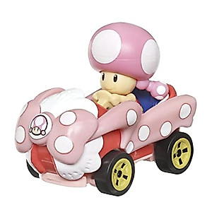 Hot Wheels Mario Kart Toadette with Birthday Girl Kart