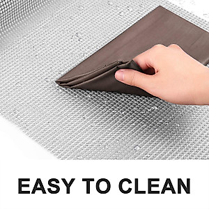 KOOCHUWAH Drawer and Shelf Liner, Non Adhesive Roll, Durable and Strong, Grip Liners for Drawers, Shelves, Cabinets, Pantry, Storage, Kitchen and Desks (White, 20 Inch x 10FT)