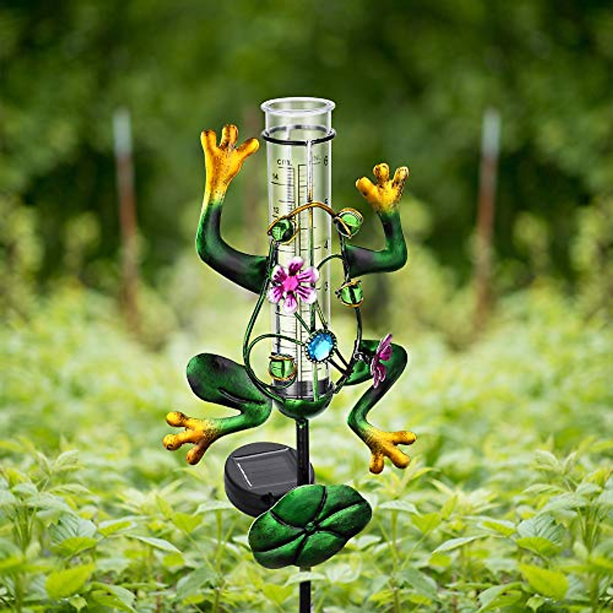 Litake 6" Capacity Glass Rain Gauge Replacement Tube for Yard Garden Outdoor, Overall Size 7.5in Depth x 1.46in Diameter and Weather-Resistant