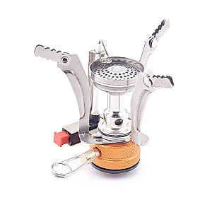 Ultralight Backpacking Stove Portable Camping Stove with Piezo Ignition Perfect for Camping, Hiking and Backpacking Trips