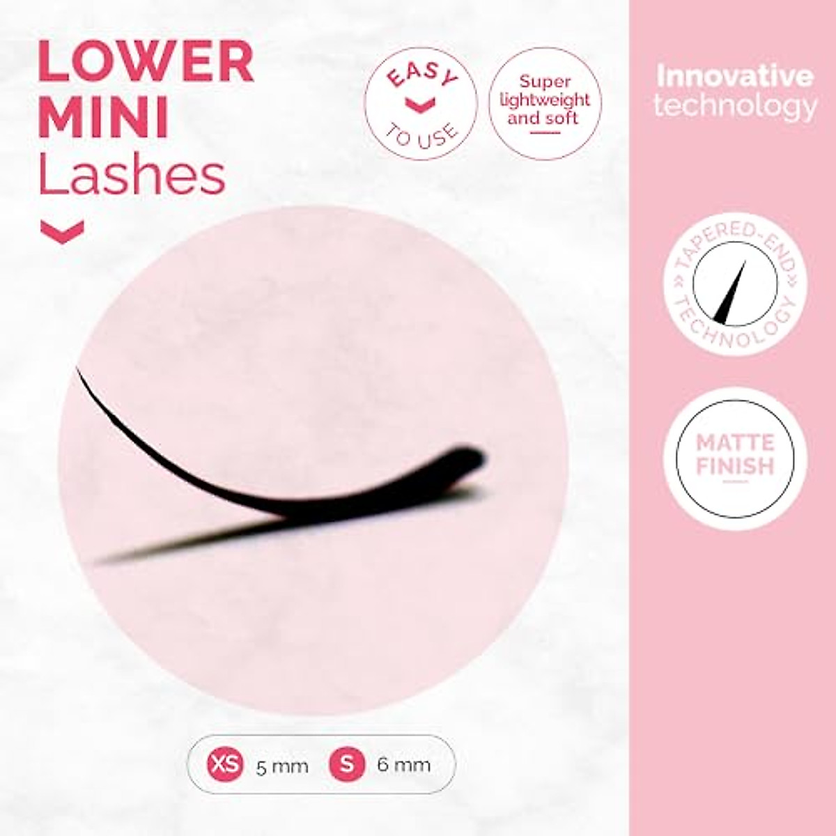 RB RENATA BEAUTY False Bottom Lashes – 120pcs Lower Lashes – Premium Individual Eyelashes Short 5mm/6mm – Synthetic Fiber – Faux Individual Extensions with Invisible Flat Band – Matte Black