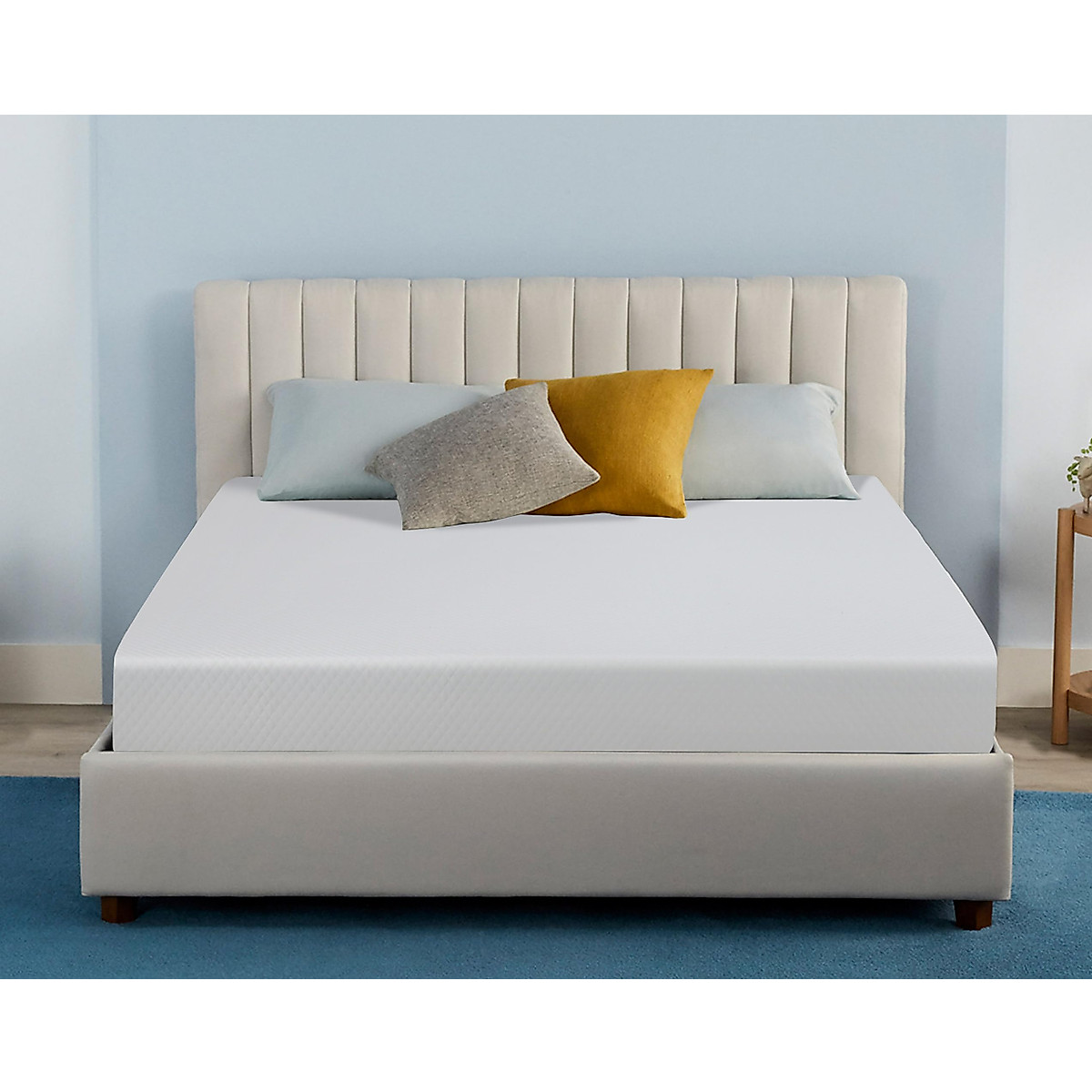 Green Tea Queen Mattress, 5 Inch Gel Memory Foam Queen Mattresses Cooling Mattress Pad, CertiPUR-US Certified Queen Size Mattresses for Kids/Adults, Bed-in-a-Box/Pressure Relieving, Queen