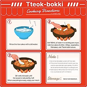 Korean Rice Cake Tteokbokki Stick, Vegan Non-GMO Gluten-Free Tteok Pre-sliced 떡볶이 21.16 oz by Somshi - 3 Individual Packs (3 Count, Pack of 1)