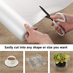 Shelf Liner Kitchen Drawer Mats, Double Sided Non-Slip Drawer Liner, Washable Oil-Proof Refrigerator Mats Non-Adhesive Liner Table Place Mats for Cupboard, Cabinet, Drawer (11.8 x 78.7 inches)