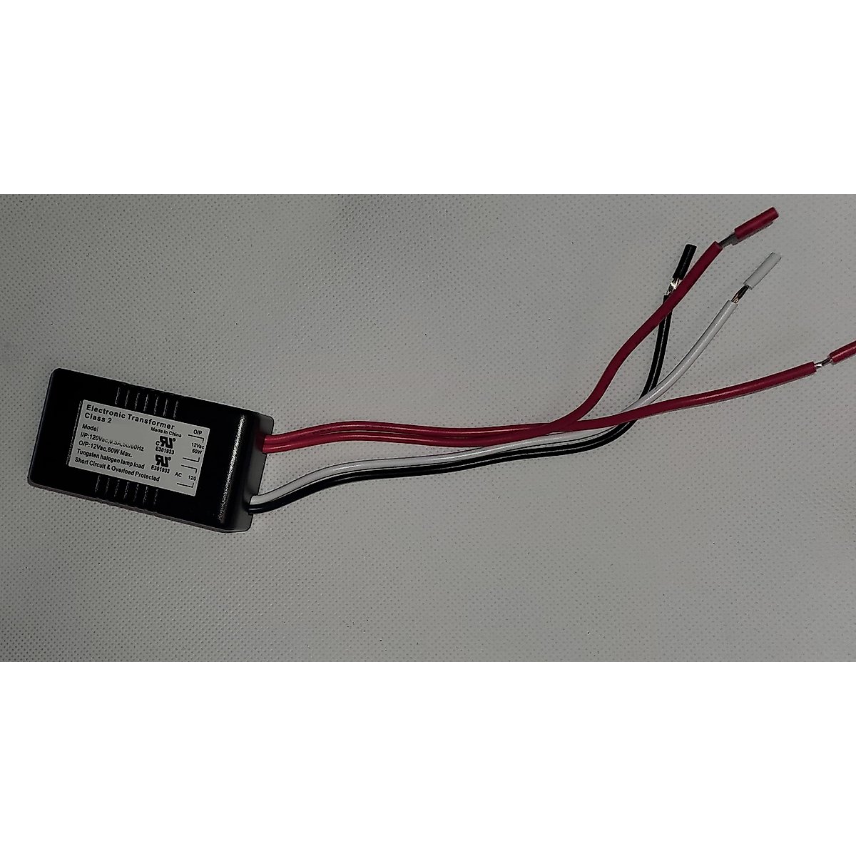 Halogen/Xenon Electronic Transformer 60 Watt Max output 120 Volt Input / 12 Volt Out Put Potted Transformer