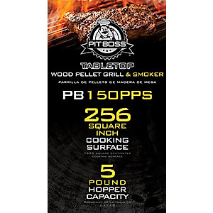 PIT BOSS 10697 Table Top Grill, Mahogany