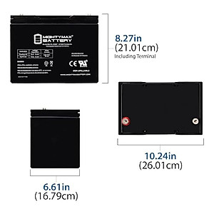 Mighty Max Battery 12V 75Ah Internal Thread Replacement Battery for MK M24 SLD G FT