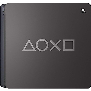 Playstation 4 Slim 1TB SSD Limited Edition Days of Play Steel Black Console with Controller Bundle Enhanced with Fast Solid State Drive (Renewed)
