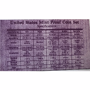 1988 S US Proof Set (5 Coin Set) Comes in Original Packaging Proof