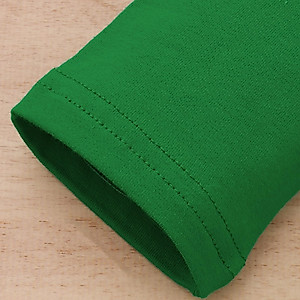 XFGLCK Toddler Kids Baby Girls St.Patrick's Day Outfits Flare Tunic Long Sleeve Dress Shirt Shamrock Print Pants Scarf Sets (Green St.Patrick's day outfits, 2-3 Years)