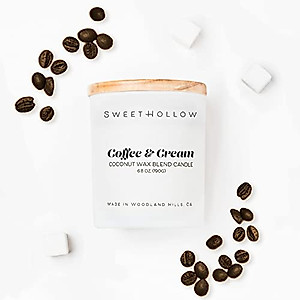 Coffee Scented Candle | Coffee & Cream Candle | Highly Scented & Long Lasting Coconut Wax Luxury Candle | Medium