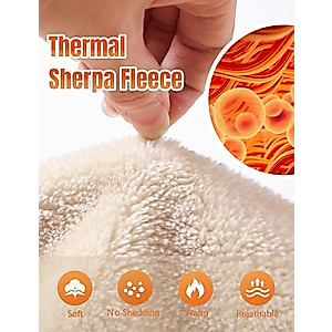 Flygo Men's Sherpa Hoodie Jacket Fleece Lined Zip Up Warm Hoodies Sweatshirt Winter Zipper Sweater Hooded Coat (Medium, Dark Grey)