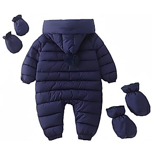 Ohrwurm Snowsuit For Baby Boy 9-12 Months Toddler Girl Winter Coat Infant Jacker Clothes Navy 9-15 Months