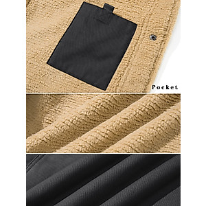 EKLENTSON Mens Fleece Lined Jacket Mens Outdoor Jackets Winter Jackets for Men Fashion Jacket Men Warm Jackets for Men, Grey, XX-Large