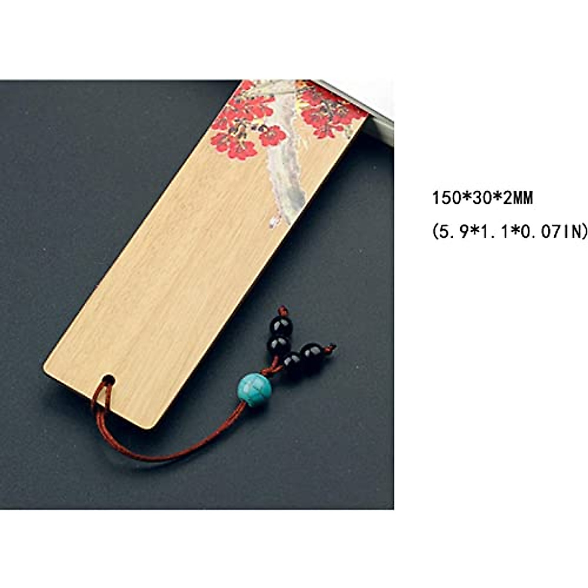 RIOMAN Bookmarks Metal Bookmark Bookmark Sprout Bookmarks Bookmark Handmade Wooden Bookmark，Classic Painted Bookmark Set，, is A Unique Gift for Teachers, Students (Color : B)