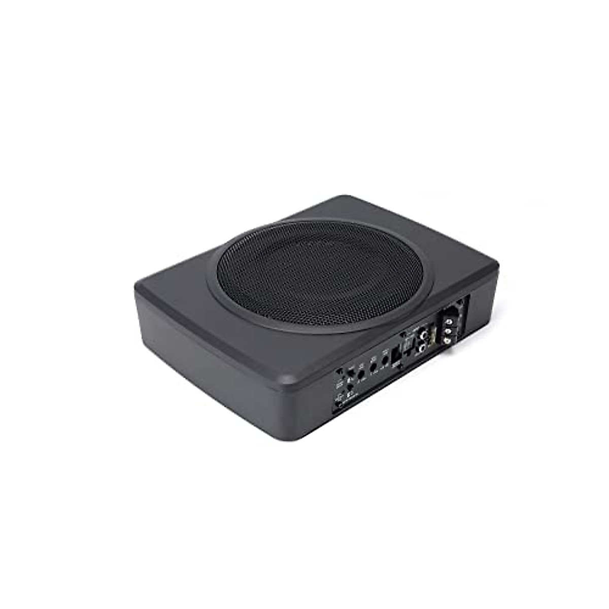 PLINIUS slim subwoofer underseat with amp Active Powered Car- 600 Watts Max Power, Low Profile, 8 Inch Subwoofer, Remote Subwoofer Control, Built in Amplifier, for Truck, Boxes and Enclosures