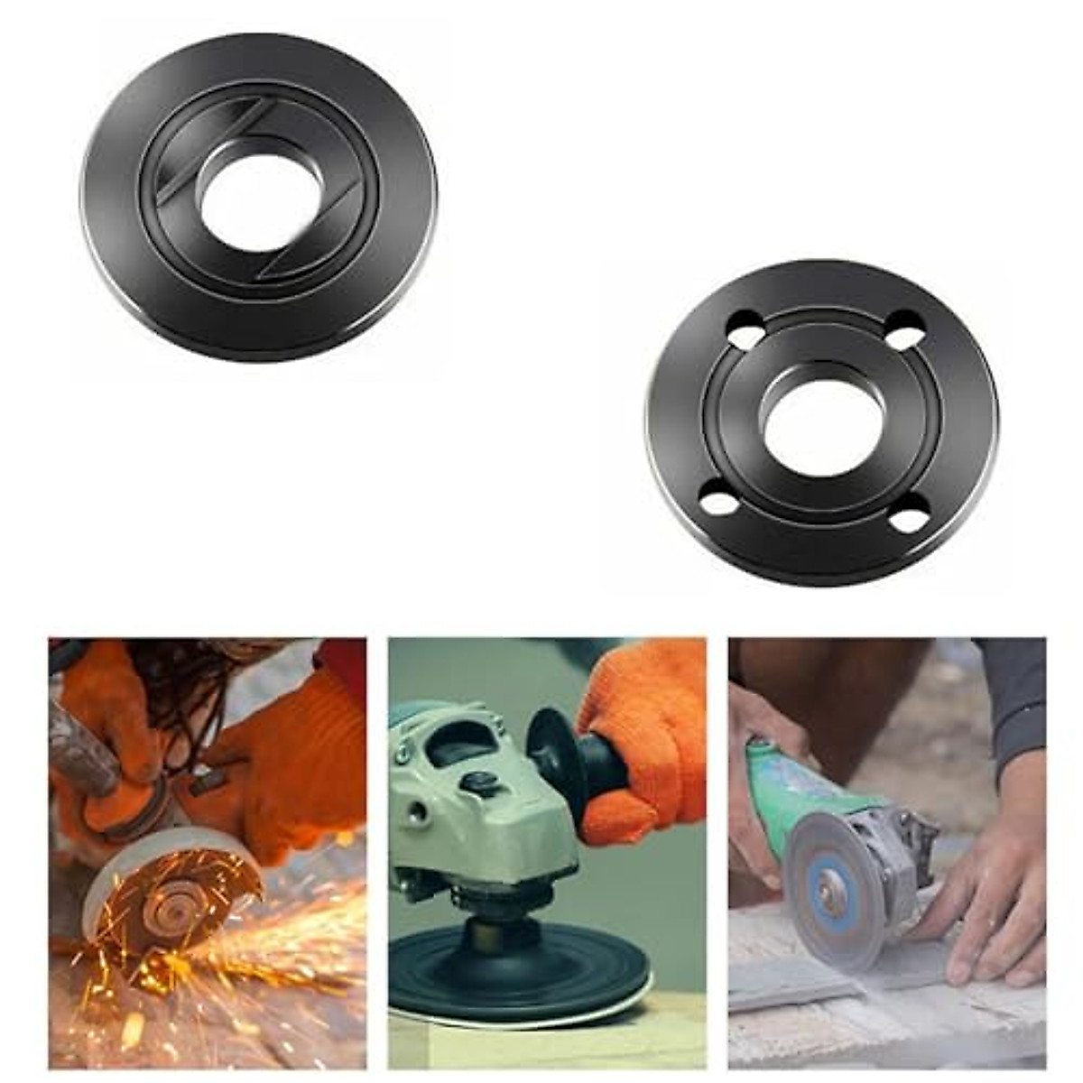 Grinder Angle Spanner Wrench Flange Nut for Compatible with Dewalt Milwaukee Bosch Black Decker Ryobi Makita 193465-4 4.5" 5" 5/8-11 Parts