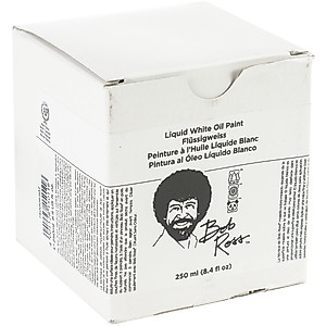 Bob Ross Liquid White Oil Paint, 237ml jar (750006207)