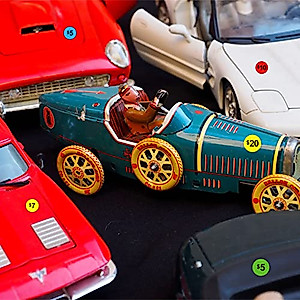 5-Pack Double-Sided Yard Sale Sign Kits with 1400 pcs Sale Pricing Stickers, Large Font, Fluorescent Neon Color, All-Weather Plastic-Coated Signs for Yard Garage Sale