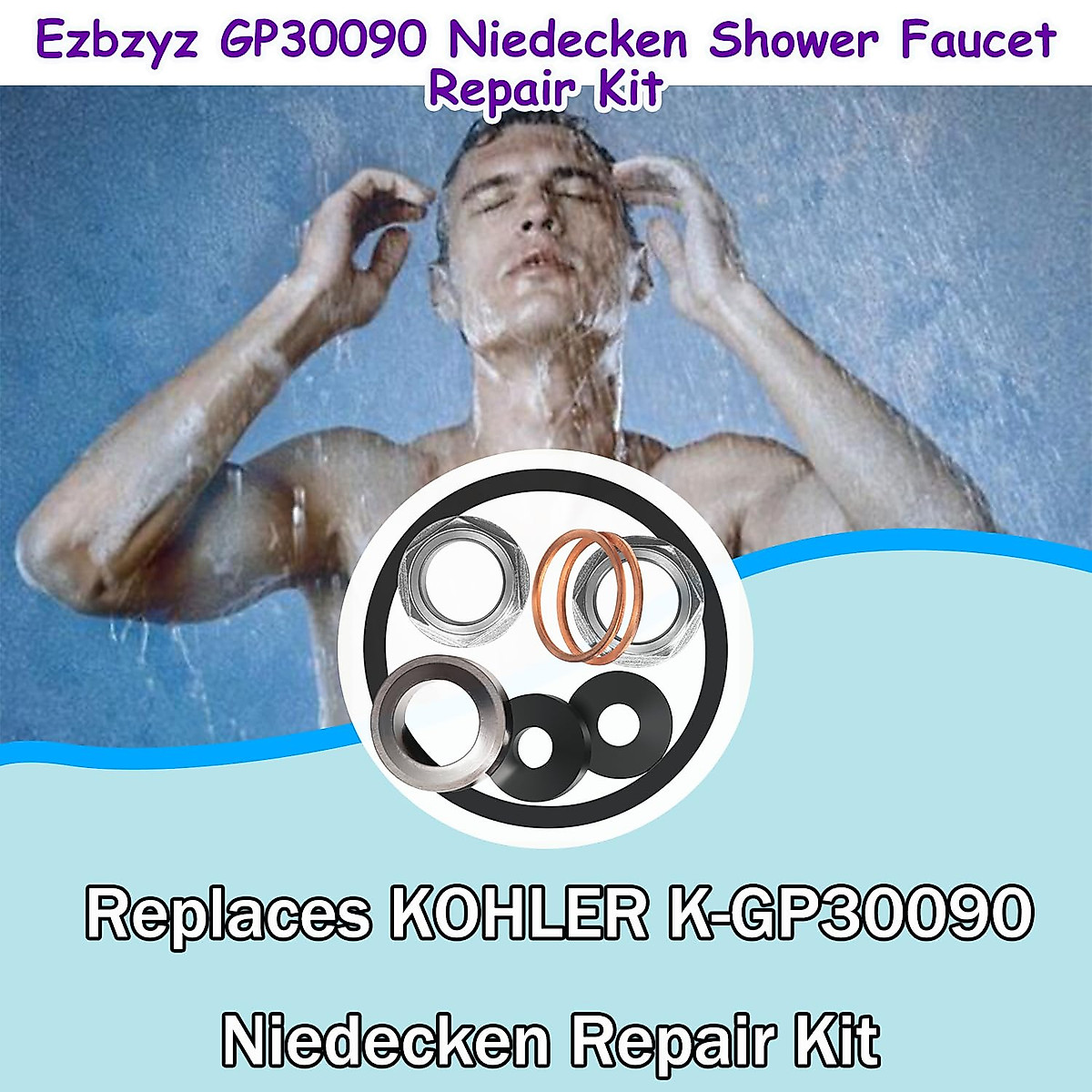 Ezbzyz For Kohler GP30090 Niedecken Repair Kit Fit for Valve Repair Kit For Niedecken Shower Faucet