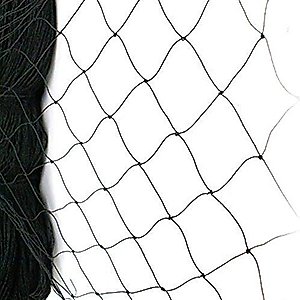 boknight Bird Netting for Garden, 25 X 50 feet Net Netting for Bird Poultry Aviary Heavy Duty Chicken Netting with Ropes& Cable Ties, 2.4 inch Square Mesh Size (25' x 50'-2.4'')