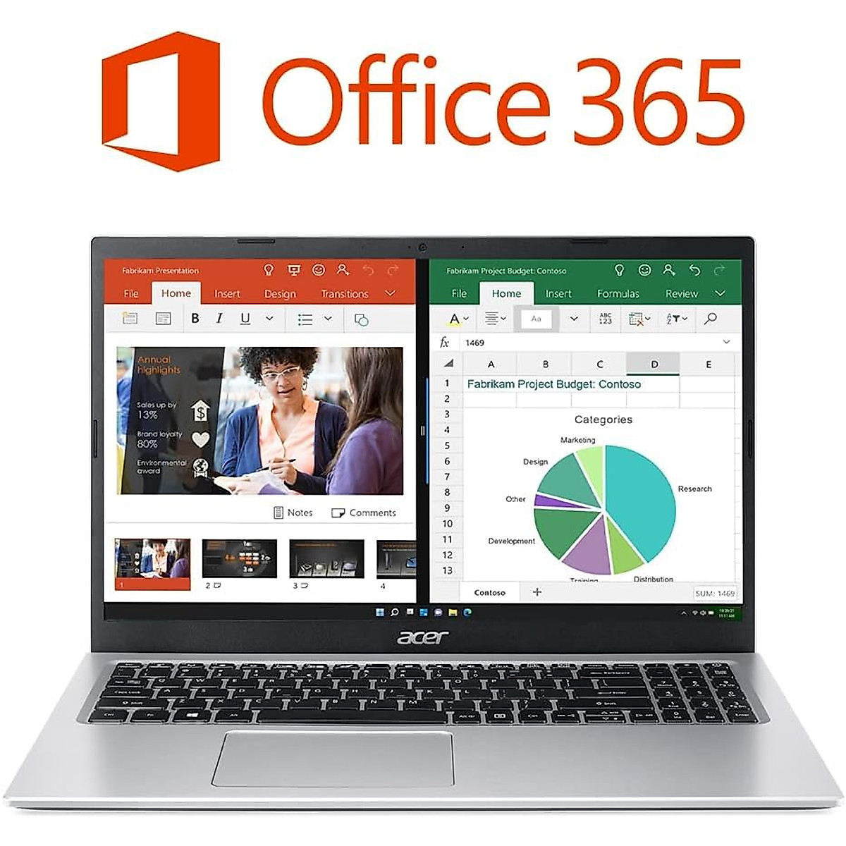 acer 2023 Aspire 1 Slim Laptop for Student, 2023 Newest 15.6" FHD Laptop, Dual-core, Intel Celeron N4500, 12GB RAM, 128GB eMMC, Student & Business, Thin and Light, Win 11 Home S, Bundle with JAWFOAL