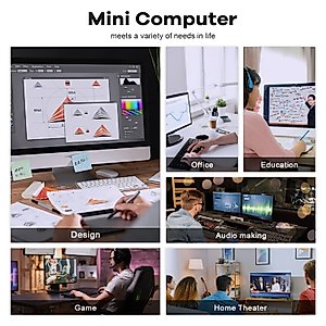 Beelink SEI11 Mini PC 11th Generation Intel i5-11320H Processor (up to 4.5GHZ),Mini Computer with 16GB DDR4 RAM 500GB M.2 2280 NVME SSD,/4K 60FPS/Dual HDMI/WiFi6/BT5.2,Auto Power On