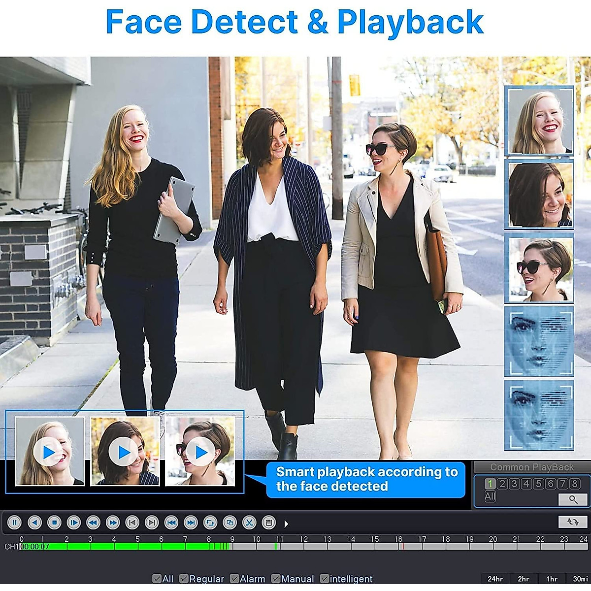 NOAHTEC 4MP PoE Security Camera System, 4Pcs CCTV Security Cameras System 2K IP Home Security Cameras with 8CH 8MP 4K NVR &Hard Drive 1TB, Person VehicleDetection, Two-Way Audio, 100ft Night Vision