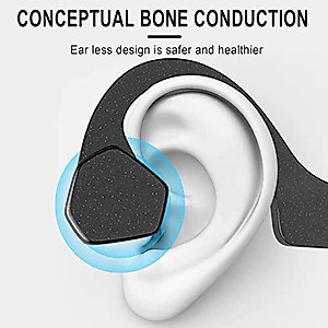#9DRXGz Bluetooth 5 2 Bone Conduction Headphones Wireless Headset Open Ear Headphone Sports Headphones with Mic for Workout R