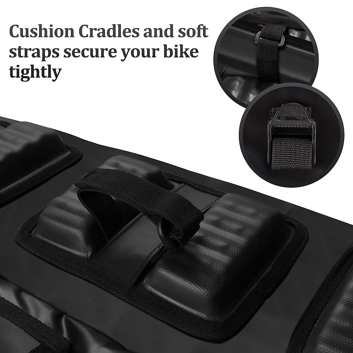 LEETPIC Tailgate Bike Pads for Pickup Truck Tailgate with Secure Bike Frame Straps, Tailgate Protection Pad for Bike and Truck (Classic)