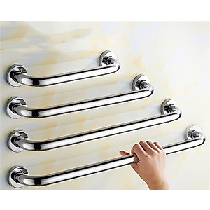 Bathroom Safety Grab Bar, Shower Aids,Safety Grab Rails,Bathroom Support Handle,Pure 304 Stainless Steel Bathtub Armrest,Bathtub,Toilet, Bathroom,Kitchen,Stairway Handrail (Color : Silver, Size : 30