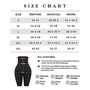 FeelinGirl Shapewear for Women Tummy Control Waist Trainer Short Body Shaper Plus Size Thigh Slimmer Butt Lifting