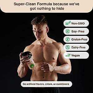 Detox Organics Chocolate Superfood Powder, Detox Cleanse for your Body, Bloating Relief, Immune Support Supplement Smoothie Detox Mix, Greens Blend Superfood, Low Carb, Vegan, Soy Free, Dairy Free