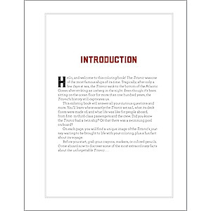 Titanic Coloring Book for Kids: 30 Coloring Activities to Learn About the Titanic