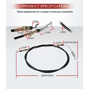 2 Pcs 2-11082 Shifter Cable for Chuck Wagon Go-Karts Parts and Accessories Shifter Wire
