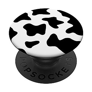 Cool Cow Print Black & White Print PopSockets PopGrip: Swappable Grip for Phones & Tablets PopSockets Standard PopGrip